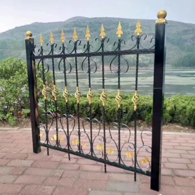 China Decorative iron fence/ Wrought iron fence/ Ornamental fence/ steel fence for home and garden decoration Europe style for sale