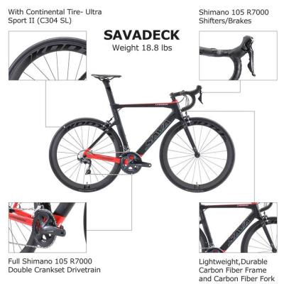 China Van de het Kaderkoolstof van TORAY T800 de Vezelfiets met de Groepsreeks van SHIMANO 105 Te koop