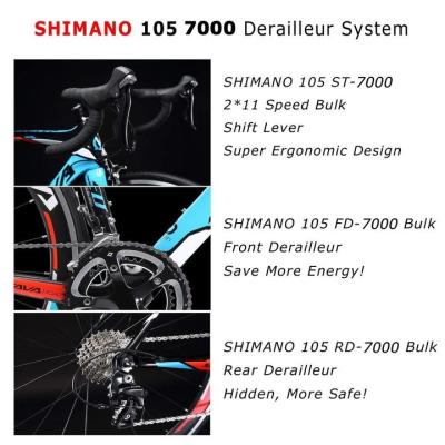 Cina Warwind5.0 SAVA Carbon Fiber Road Bike, 700C Shimano che corre bicicletta in vendita