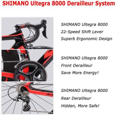 Cina bici del fantasma 3,0 di 56cm, bici piena della strada della fibra del carbonio delle ruote di 50mm in vendita