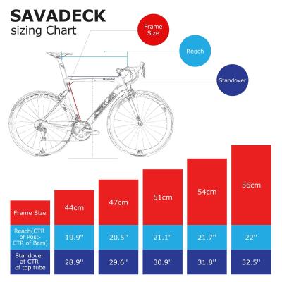 Cina 8.5kg SAVA Carbon Road Bike 700c, fibra del carbonio T800 che corre il doppio V freno della bici in vendita
