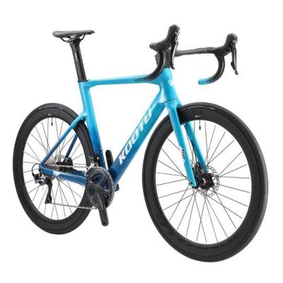 China Dubbele de Wegfiets van de Schijfrem KOOTU, het Zwartsel van T800 en Blauwe Wegfiets Te koop
