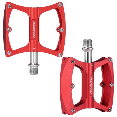 Cina Alluminio ultraleggero degli ampi pedali con cuscinetto a sfera 9x9.5cm della bicicletta/materiale della lega in vendita