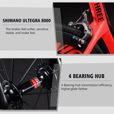 Cina Bici della strada di R8000 22S 50cm, 22 capacità di carico di Savadeck Phantom3 0 di velocità 160kg in vendita