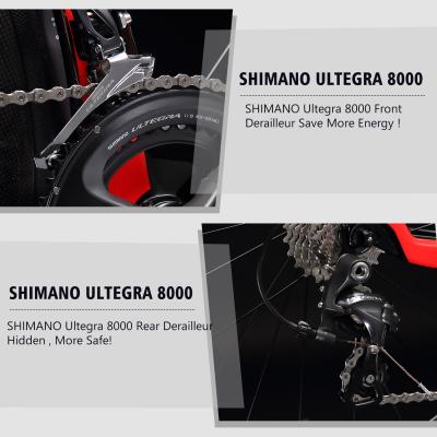 Cina Bici della strada di R8000 22S 50cm, 22 capacità di carico di Savadeck Phantom3 0 di velocità 160kg in vendita