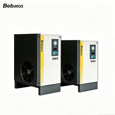 China Customizable Refrigerated Air Dryer 6.5 Nm2/min Flow 0.7-1.6 Mpa Work Pressure for sale