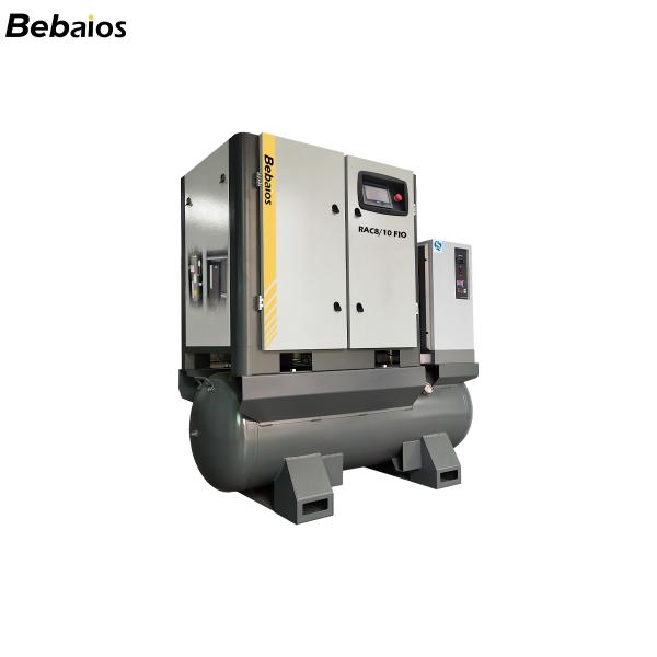 Quality 0.8m3/Min 1.0MPa High Pressure Screw Air Compressor Integrated 7.5kw Motor Power for sale