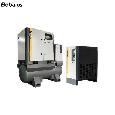 China High Pressure VSD Screw Air Compressor Energy Saving With 400L Tank Capacity for sale