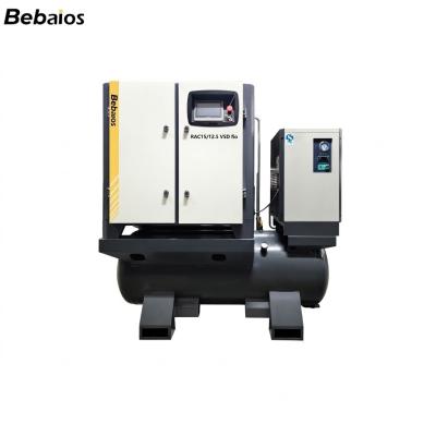 China High Pressure VSD Screw Air Compressor 4 in 1 For Laser Cutting CNC Machining for sale
