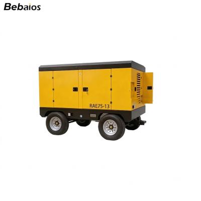 China Zero Emission Mobile Electric Screw Compressor 10m³/min 13bar for Tunnel and Mining Applications for sale
