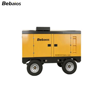 China Bebaios RAE Series Electric Portable Screw Air Compressor with Dual-stage Compression Zero Emissions and 200 kW Power for sale