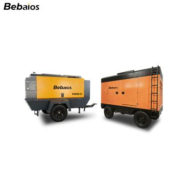China RAD190II-16/13(18/10) Portable Diesel Screw Air Compressor with Dual Working Conditions Yuchai Engine and Two-stage Compression for Rock Drilling for sale