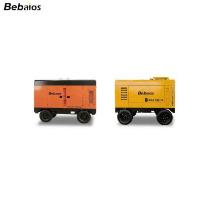 China 132kW Portable Electric Screw Compressor 24m³/min 14bar Heavy Duty for Large-Scale Engineering for sale