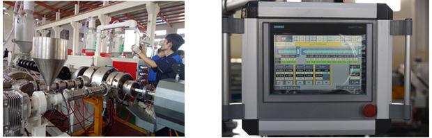 20mm-110mm Glassfiber PPR Pipe Production Line / PPR Plastics Pipe Making Machine