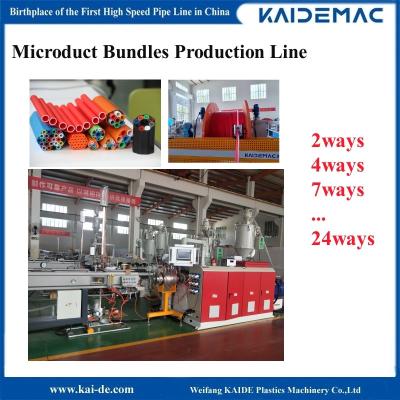 Cina Linea di produzione di fasci di microdotti di tubi di silicio in HDPE 7 - 16mm 2way 4way To 24way in vendita