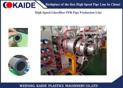 China Tres capas de la fibra de vidrio PPR del tubo de la línea de la protuberancia/cadena de producción del tubo de los plásticos PPR en venta