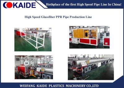 Cina Tubo ad alta velocità di PPR che fa macchina, linea dell'estrusione del tubo di 20mm-110mm PPR in vendita