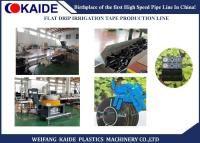 China PC Dripper Flat Drip Irrigation Tape Making Machine / Plastic Pipe Production Line for sale