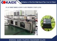China PC Dripper Flat Drip Irrigation Tape Making Machine / Plastic Pipe Production Line for sale