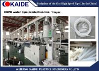 China Single / Multi Layers Plastic Water Pipe Making Machine For HDPE Cold / Hot Water Pipe for sale