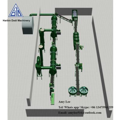 China 1 Ton/ hour Organic fertilizer granulation machine production line/fertilizer plant for sale