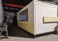 China 20ft Prefabricated Shipping Container Building Expandable Side Opening Bookstore House for sale