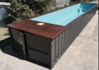 China 20GP Embedded Swimming Pool Shipping Container 14.77m2 Customizable for sale