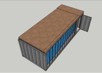 China 20GP Embedded Swimming Pool Shipping Container 14.77m2 Customizable for sale