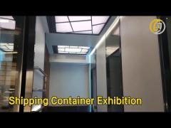 Removable Shipping Container Exhibition Prefabricated Retro Style