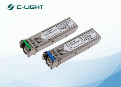 Cina ODM dell'OEM ottico del ricetrasmettitore TX1550nm RX1310nm 40km di WDM BIDI in vendita