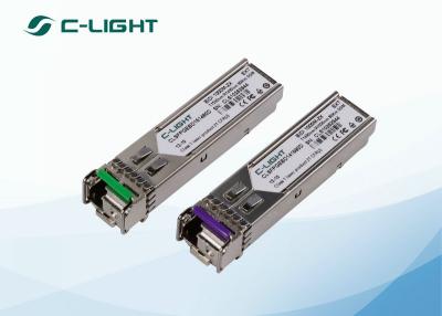Cina simplex ottico del ricetrasmettitore 1.25G SFP BiDi 1000BX LC di 1000M BIDI in vendita