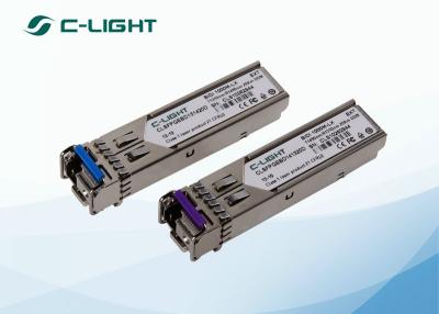 Cina ricetrasmettitore ottico del modulo/1000M CISCO SFP del ricetrasmettitore di 20km SMF BIDI in vendita