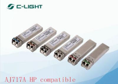 Cina DOM compatibili a fibra ottica del modulo AJ717A SFP+ LC Dulplex DDM del ricetrasmettitore di LW HP in vendita