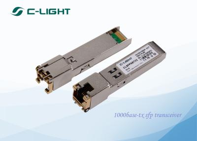 Cina modulo ottico del rame del ricetrasmettitore 1.25g di Ethernet di 1000BASE-Tx SFP in vendita