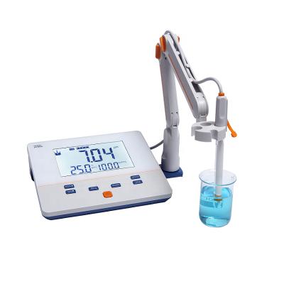 China 6.0 Inch LCD PH200E Benchtop pH Meter 1-3 Points Calibration -2.00-18.00pH Range IP54 for Mineral Testing for sale