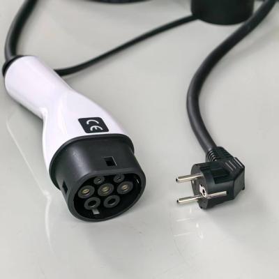 China 3.5KW Type2 Portable EV Charger 16A Adjustable Current IEC62196 Home EV Charging Cable for sale