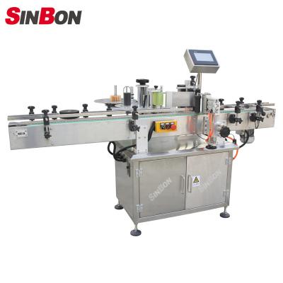 China SINBON Round Bottle Star Wheel Labeling Machine fixed point labeling machine for sale