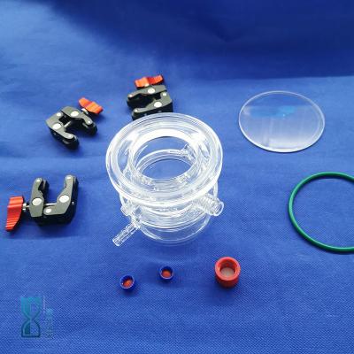 China OEM/ODM Capability High Purity Clear Quartz Tube With Flange For Laboratory Vacuum Furnace ISO 9001 for sale