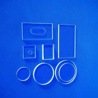 中国 工場 カスタム クォーツ ガラス シート 高温レーザー 孔 販売のため