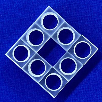 중국 공장 주문식 부식 저항 투명한 구멍 뚫린 쿼츠 시트 판매용