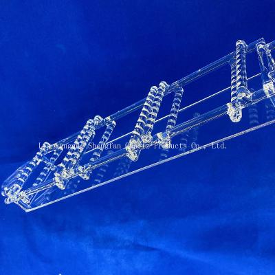 중국 고온 저항성 맑은 쿼츠 보트 사용자 정의 투명한 쿼츠 웨이퍼 캐리어 슬롯 판매용