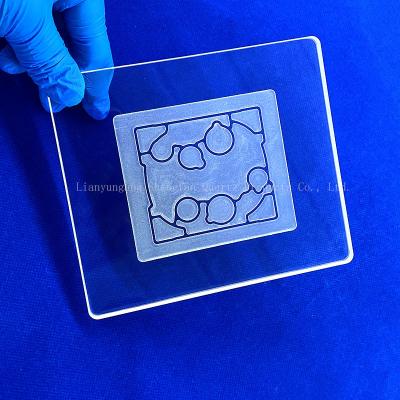 중국 사용자 지정 Deep Processing Opaque Transmittance UV 쿼츠 유리판 판매용