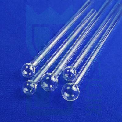 中国 工場 オーダーメイド 高温耐性 透明クォーツ球状管 販売のため