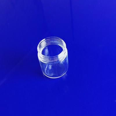China Custom High Purity High Temperature Sealed Laboratory Quartz Thread Pipe for sale