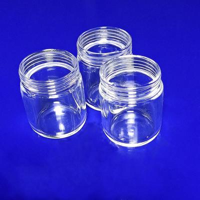 China Custom High Purity High Temperature Sealed Laboratory Quartz Thread Pipe for sale
