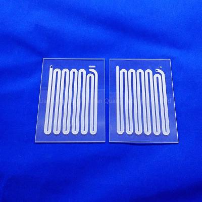 中国 オーダーメイド Cnc オプティカルスロットクォーツガラスパネル 窓パネル 販売のため