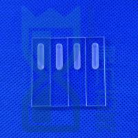 China Custom Cnc Optical Slotted Quartz Glass Panel Window Panels for sale