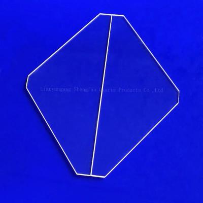 중국 전문 사용자 정의 UV 투명한 쿼츠 창 판매용