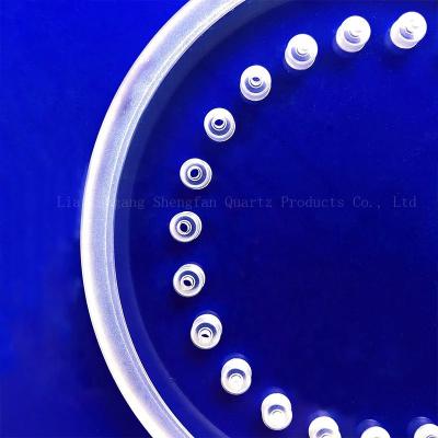 중국 전문 사용자 지정 고온 내성 투명 구멍 뚫린 쿼츠 스텝 시트 판매용