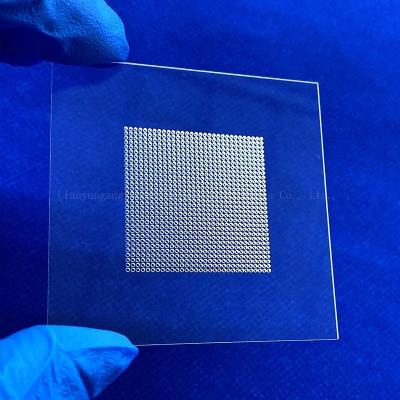 China Hohe Reinheit, hohe Temperatur, UV-Fenster, perforierte Quarzglasplatte zu verkaufen